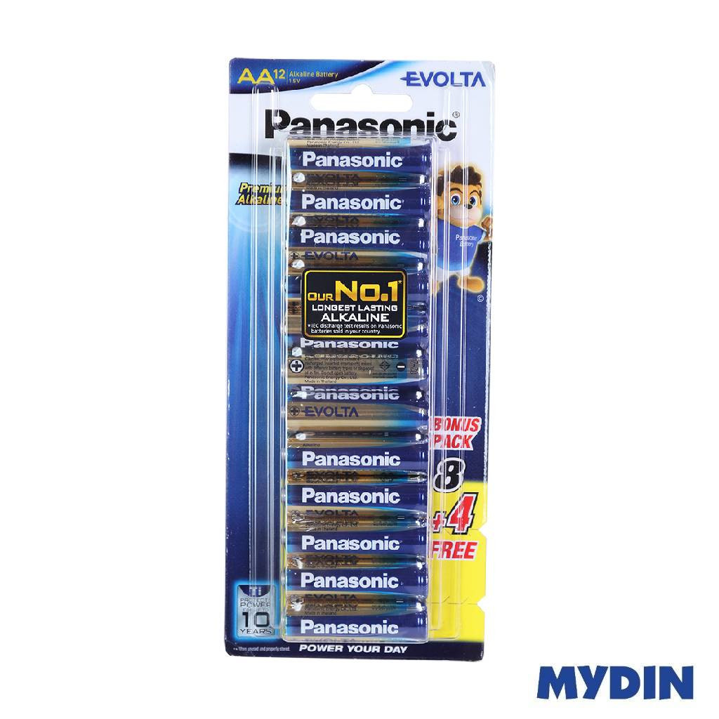 Panasonic Evolta Alkaline 1.5V Battery AA (8+4 pieces) LR6EG/12B4F | Shopee Malaysia