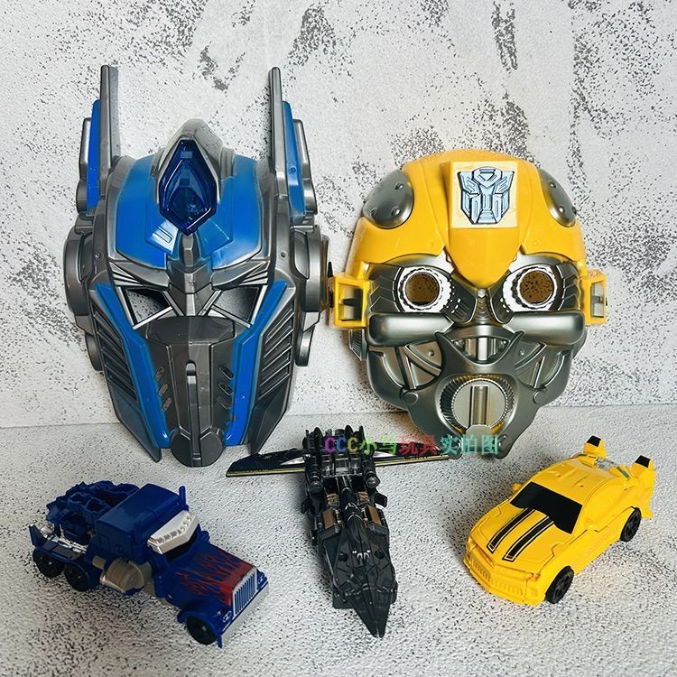 Children Light Mask Transformers Props Bumblebee Optimus Prime Robot ...