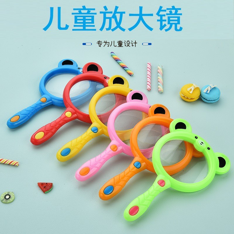 Cartoon Children Magnifying Glass Toy Candy Color Bear Magnifying Glass ...