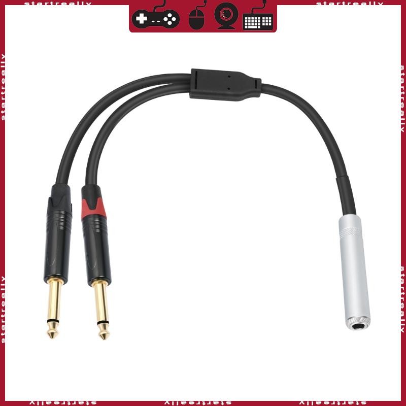 STA 6 35mm Stereo Female Plug to Double 6 35mm Male 6 35mm Stereo ...