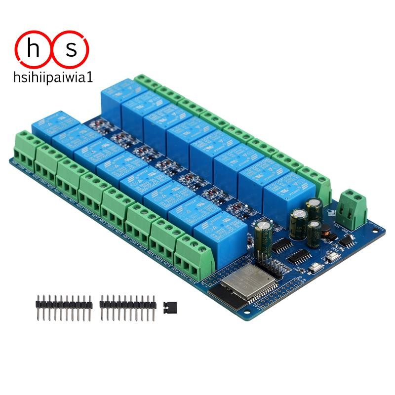 16 Channel Relay Module DC5-12V Power Supply ESP32 Development Board ESP32-WROOM Secondary ...