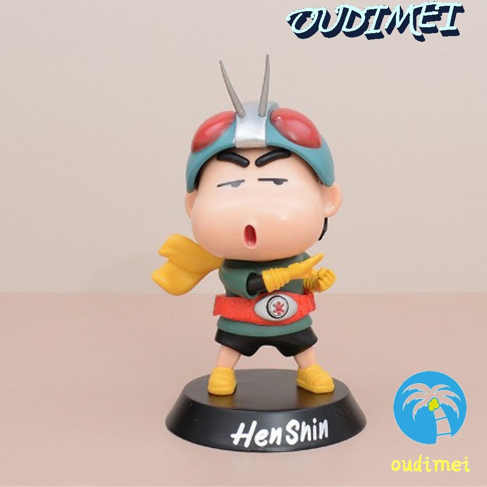 OUDIMEI Crayon Shin-Chan Figure, Superman Cos Masked Yaiber Shinnosuke ...