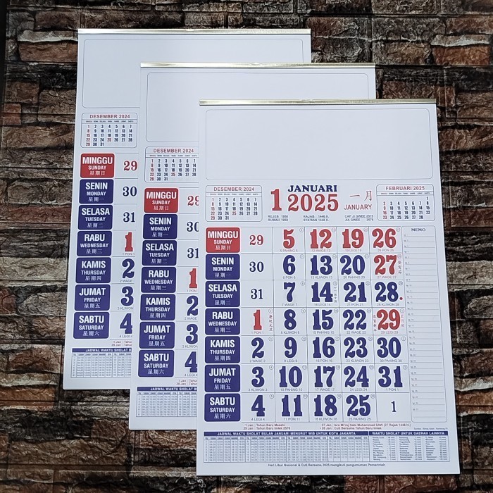 Work Calendar 12 Sheets Medium (32 X 48 cm) In 2025 (MJ) | Shopee Malaysia