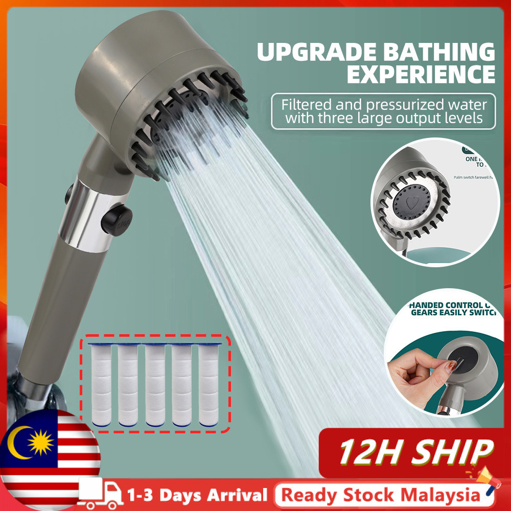 [Local Stock] High Pressure Shower Horow Shower Head Filter Shower Head ...