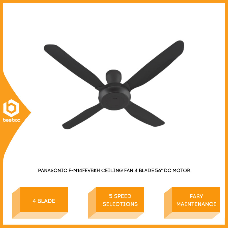 Panasonic Ceiling Fan [4 Blade 56"] DC MOTOR - FM14FEVBKH | Shopee Malaysia