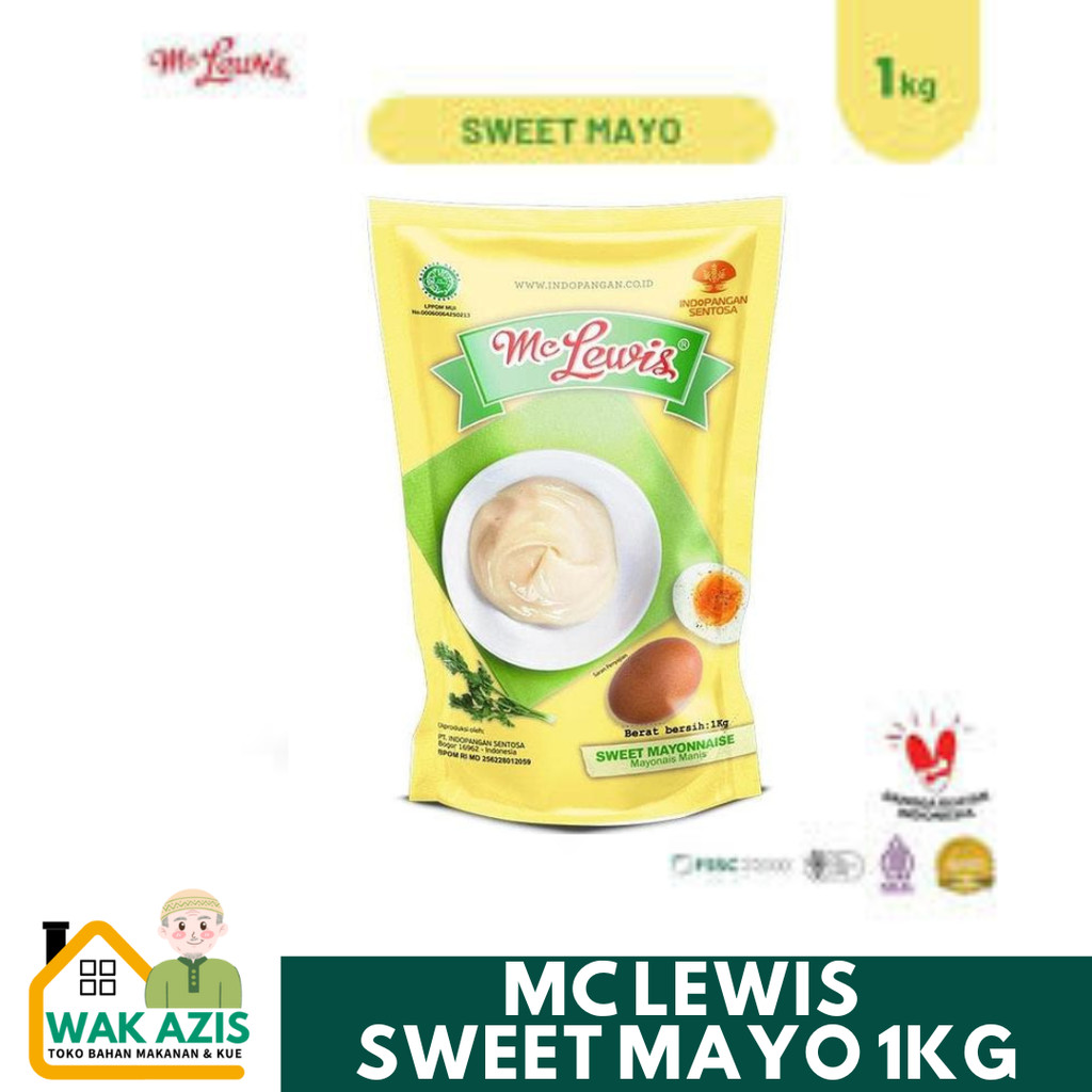 Mc Lewis Sweet Mayonnaise 1Kg | Mc Lewis Sweet Mayo 1kg | Shopee Malaysia