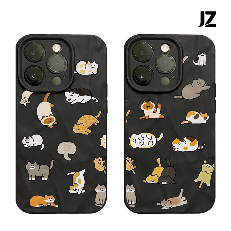 Shockproof Funny Cute Casing Cartoon Cats Pattern Phone Case for Iphone ...