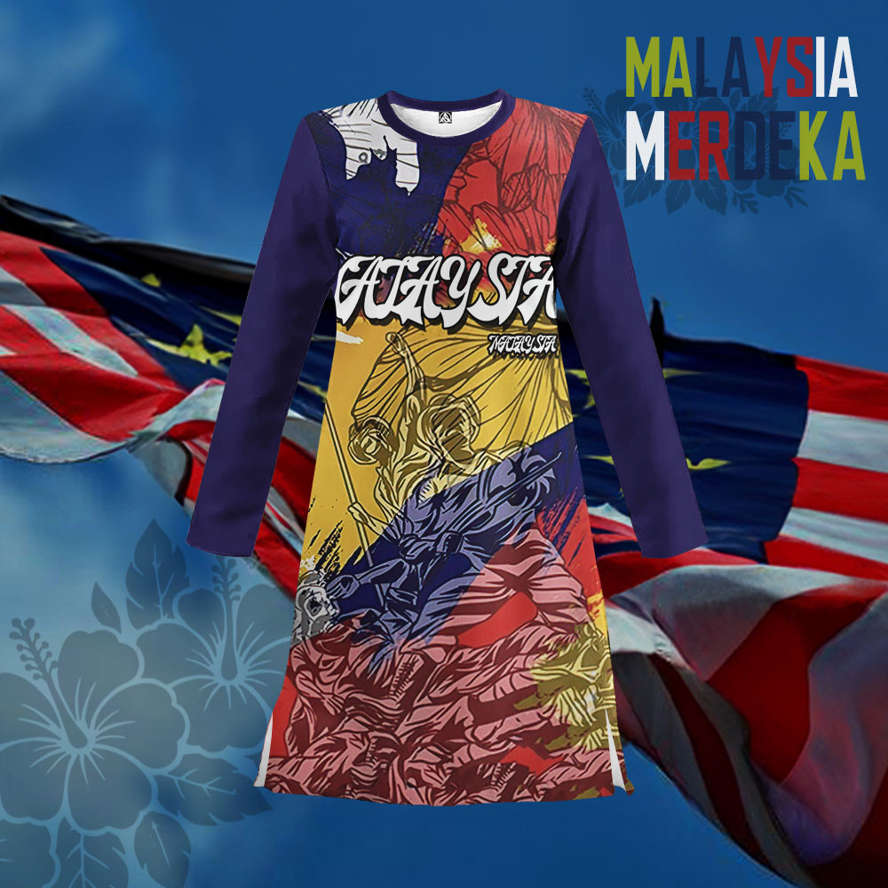 Muslimah Malaysia Premium Bunga Raya Merdeka Jersey Design Terbaru ...