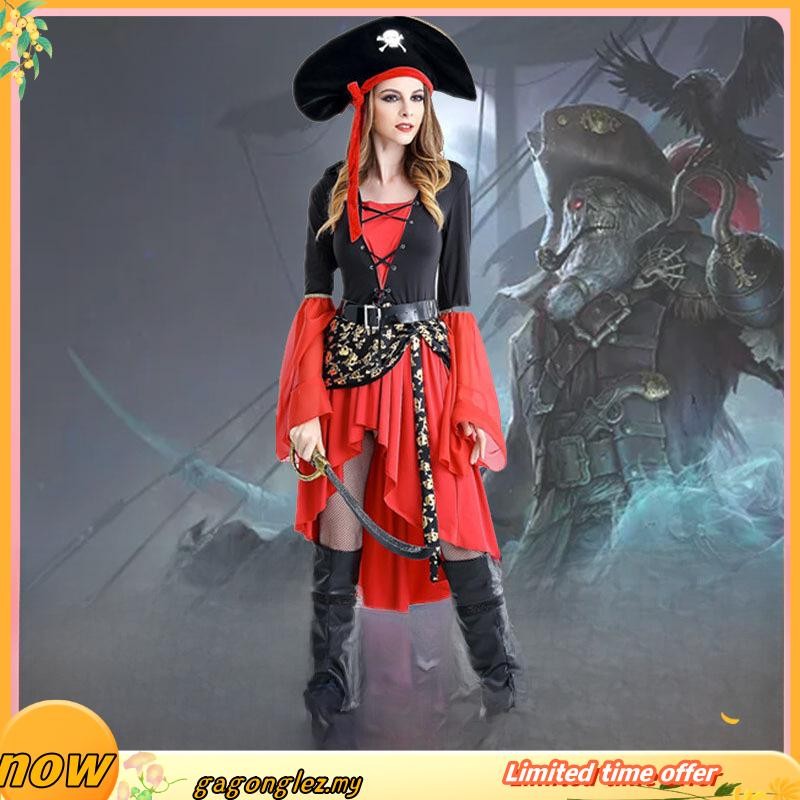 Dress For Women Pirates Of The Caribbean Cosplay Uniform Suits ...