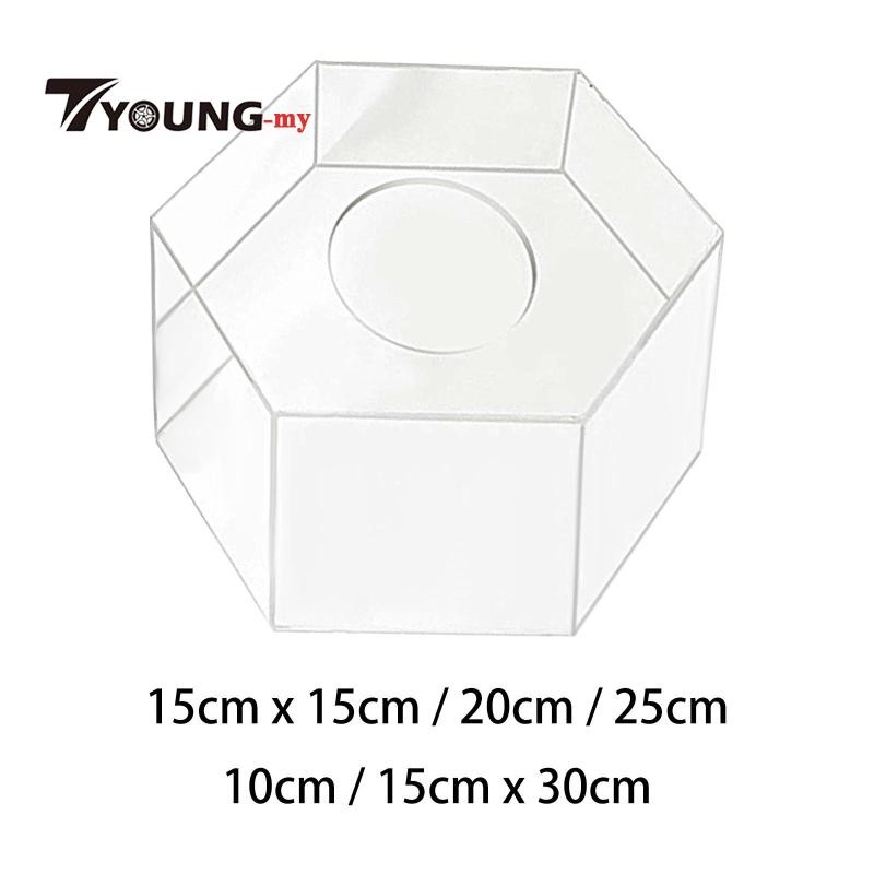 [Available] Clear Acrylic Cake Box Stand Flowerr Holder Stand Display ...