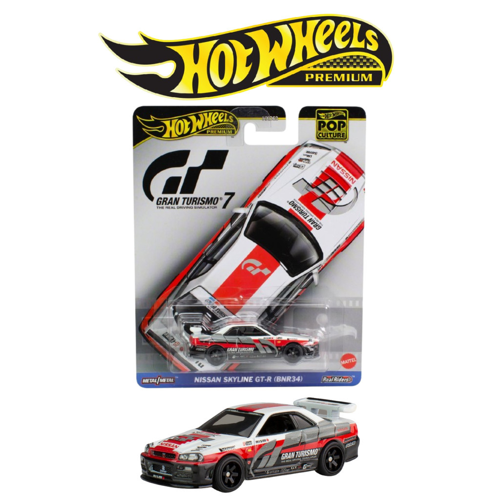 Hot Wheels Premium Nissan Skyline GTR R34 Gran Turismo 7 Racing Car ...