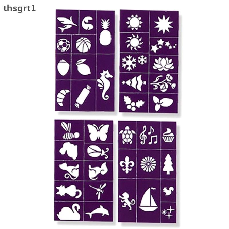 [thsgrt1] Halloween Face Kids Tattoos Templates Painted Stencils ...