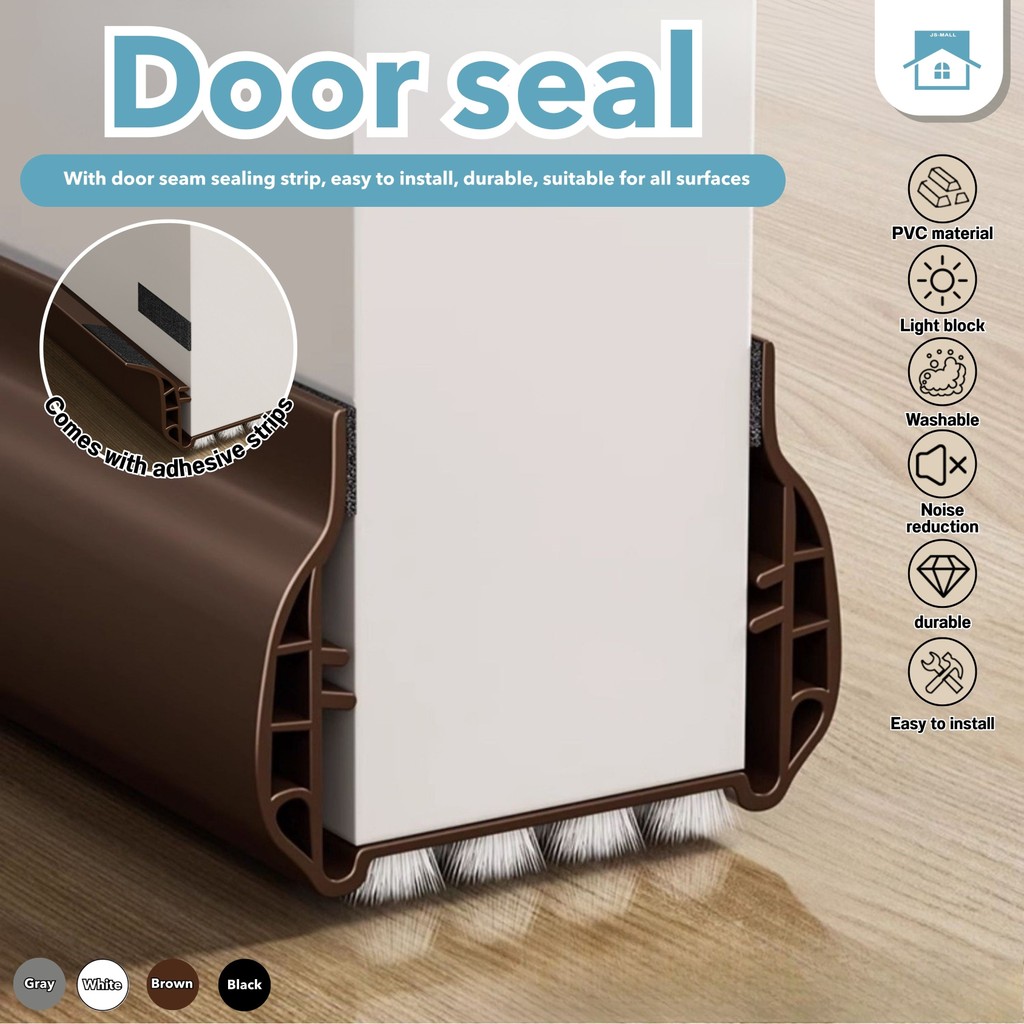 Bottom Seal Doorstop Gap Baffle PVC Door Seal Strip Gap Stopper ...