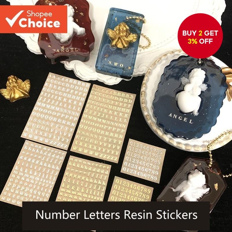 Glitter 5Pcs 3mm Alphabet Letters Chunky Glitter Epoxy Resin Decorative ...