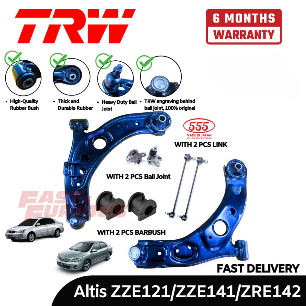 TRW Altis ZZE121/2 ZZE141/2 ZRE142/3 ZRE172/3 Front Lower Arm Ball ...