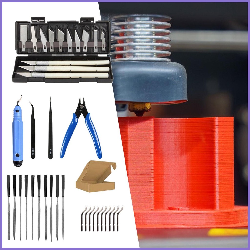 3D Printer Tools Professional 3D Printing Supplies Set of 38 Portable ...