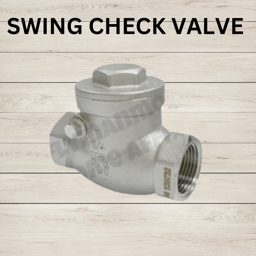 Stainless Steel 1/2" to 2" Swing Check Valve Heavy Duty One Way Non ...