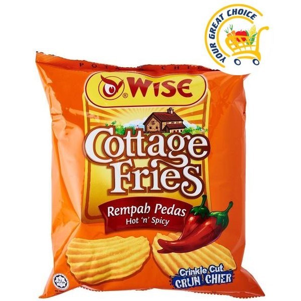 Wise Cottage Fries Potato Chips Hot And Spicy 60g | Shopee Malaysia