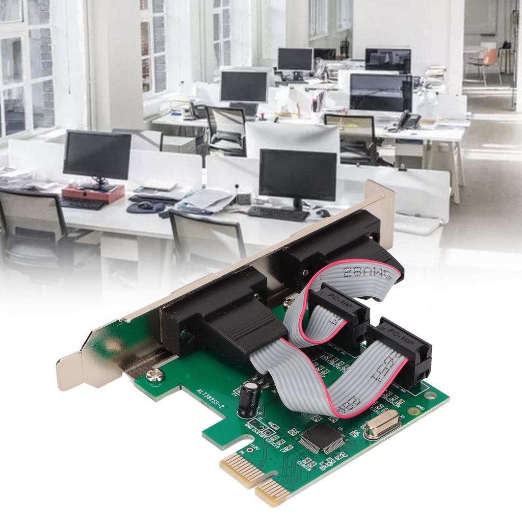 Alwaysonline Pcie Riser Card PCIE To RS232 Interface Plug and Play ...