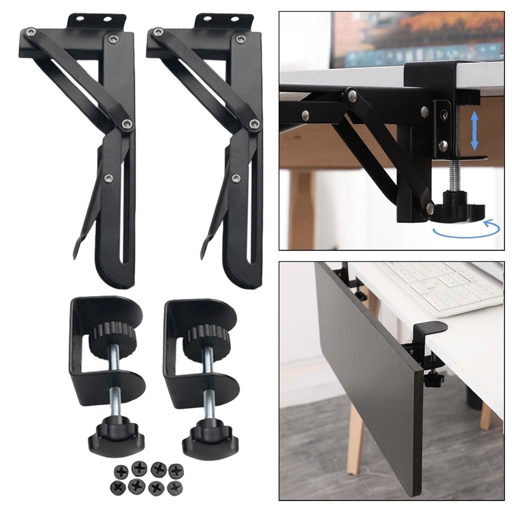 [starlightsaeMY] Keyboard Clamp under Desk DIY Height Adjustable ...