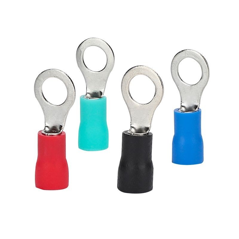 100Pcs Round Insulated Crimp Terminals RV1.25/2/3.5-4/6 Ring electrical ...