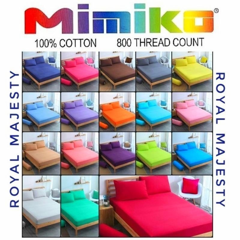 🎀𝐂𝐀𝐃𝐀𝐑 𝐐𝐔𝐄𝐄𝐍🎀 PLAIN COTTON 4 in 1 / CADAR SINGLE COTTON 2 in 1 BEDSHEET ...