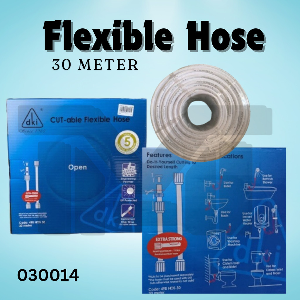 DKI 30 meter CUT-able High Pressure Flexible Hose (5 year limited ...
