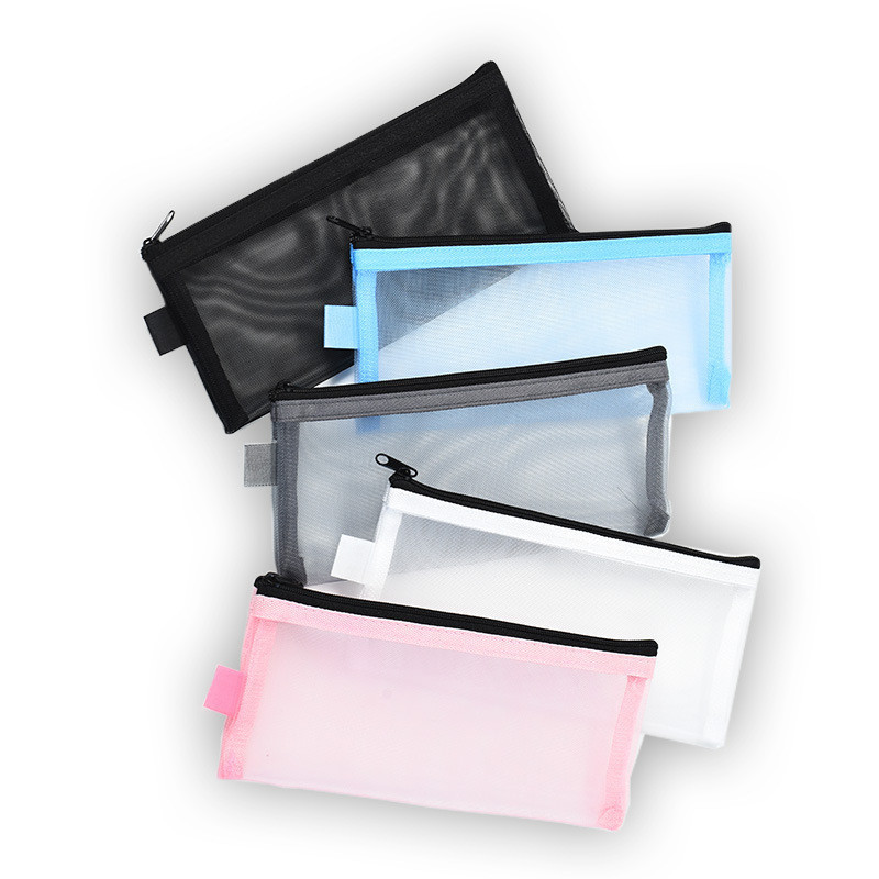 Nylon Mesh Pencil case Simple Fashion Pencil Pouch Pen Case Pen Bag ...