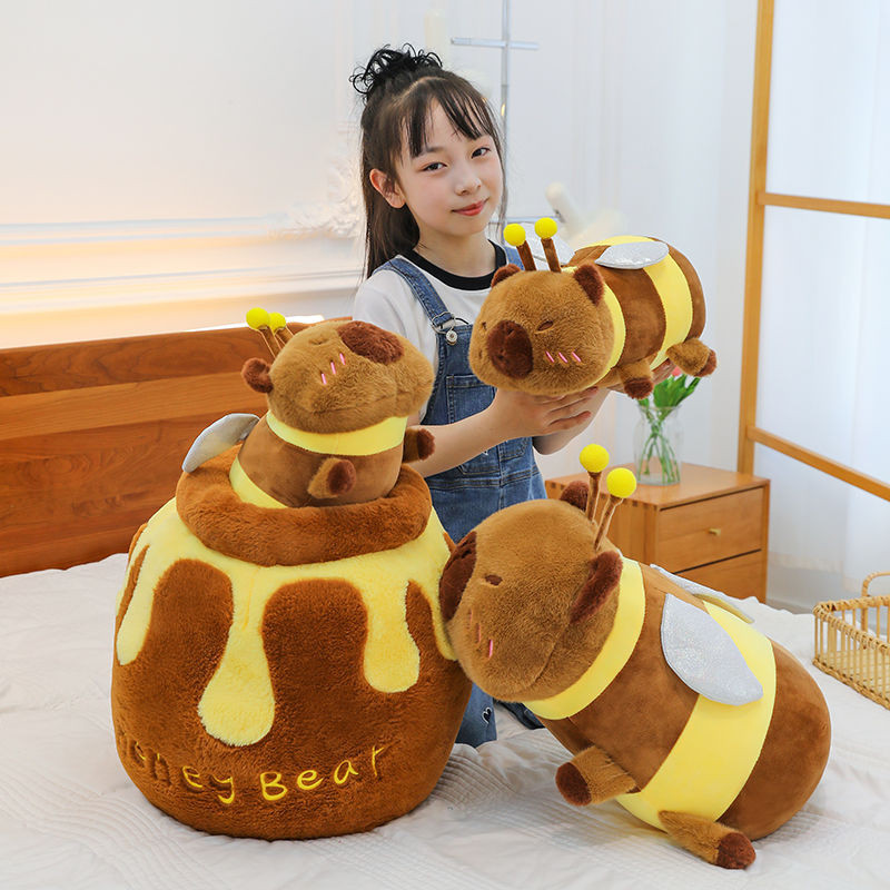 Bee Capybara Plush Toy Cute Capybara Children Doll Doll Doll Ugly Cute ...