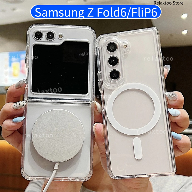 Transparent Casing For Samsung Galaxy Z Fold6 Flip6 5G ZFlip ZFold 6 Z ...