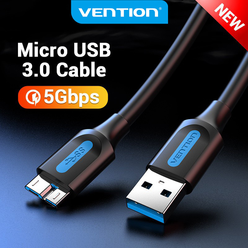 Vention Micro B Cable USB 3.0 High Speed 5Gbps Fast Charging 3A Data ...