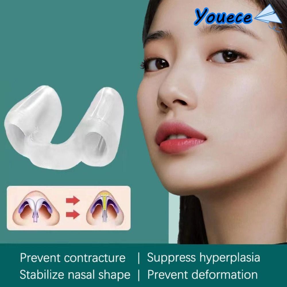 YOUECE Silica Gel Nose Clip, Silicone Shaping Rhinoplasty Nostril ...