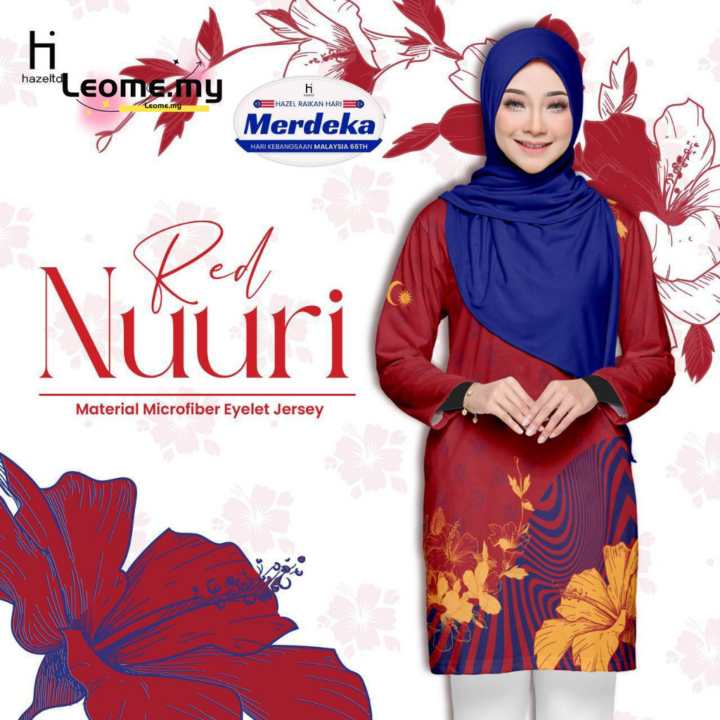 Baju Merdeka 2024 Budak Perempuan Merah Dewi Puteri Baju Red Nuuri ...