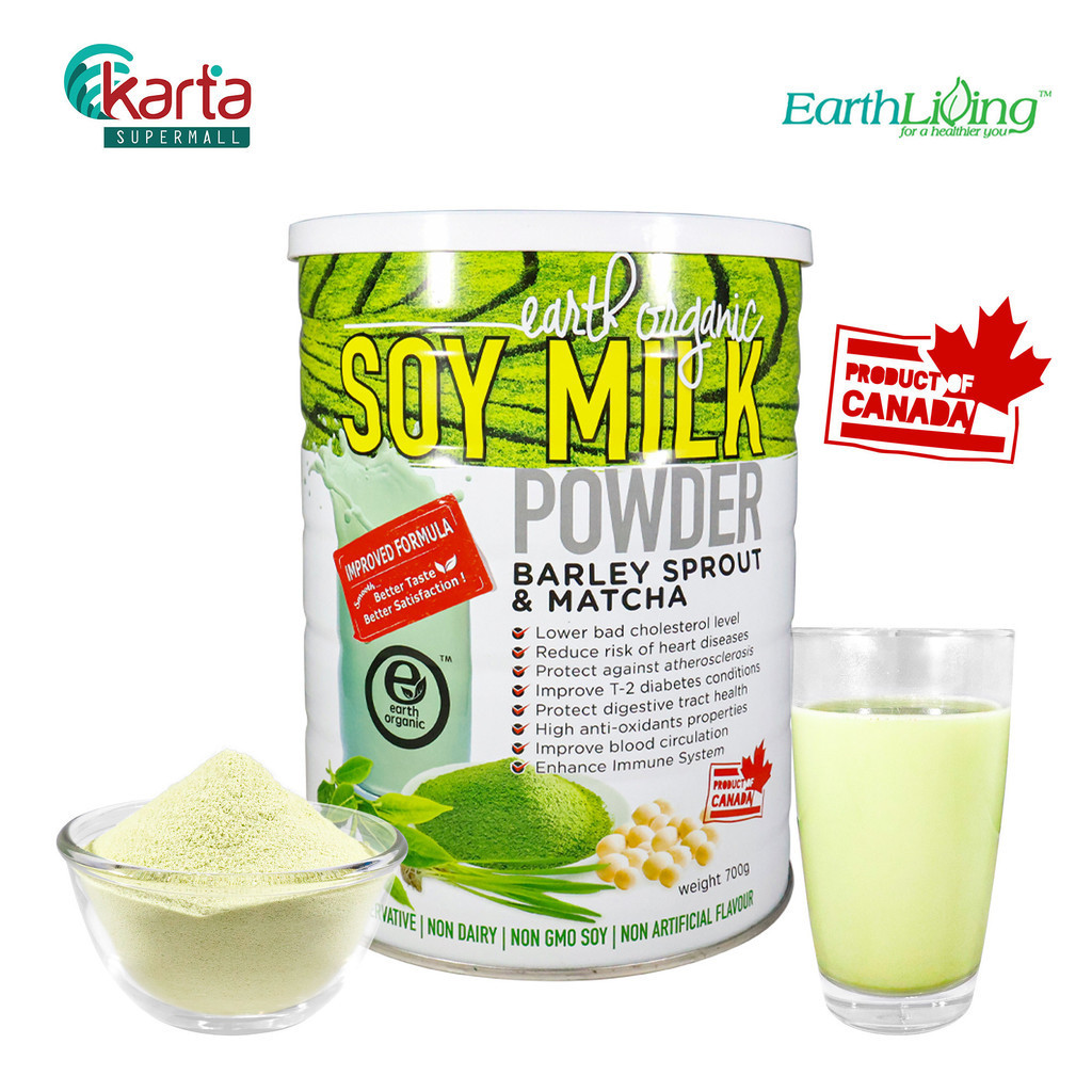 Earth Organic Barley Sprout Matcha Soy Milk 700g | Shopee Malaysia