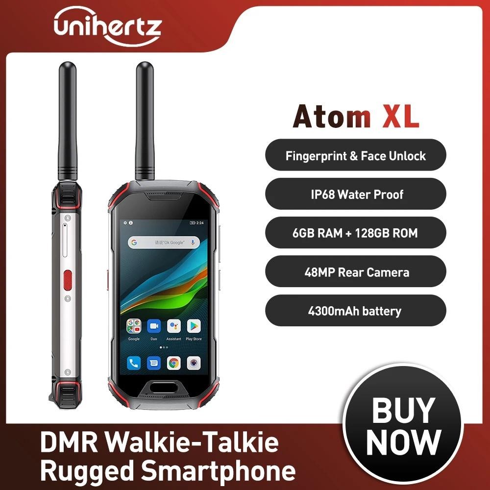 Unihertz Atom XL DMR Walkie-Talkie Rugged Mobile phone IP68 Waterproof 6GB 128GB Android 10 48 ...