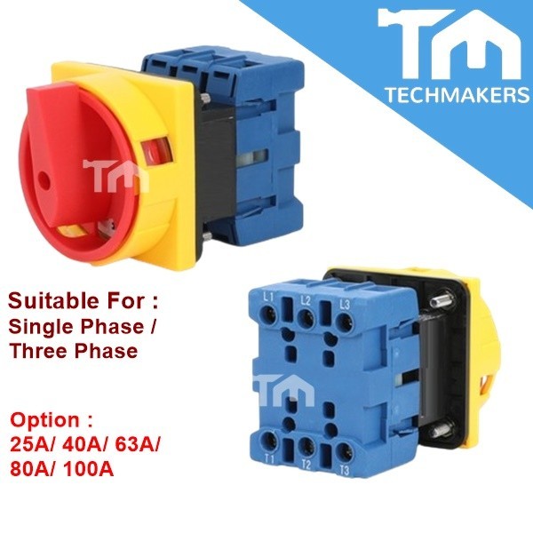 SD11 25A 40A 63A 80A 100A 3P Changeover Switch Cam Rotary Load Brea ...
