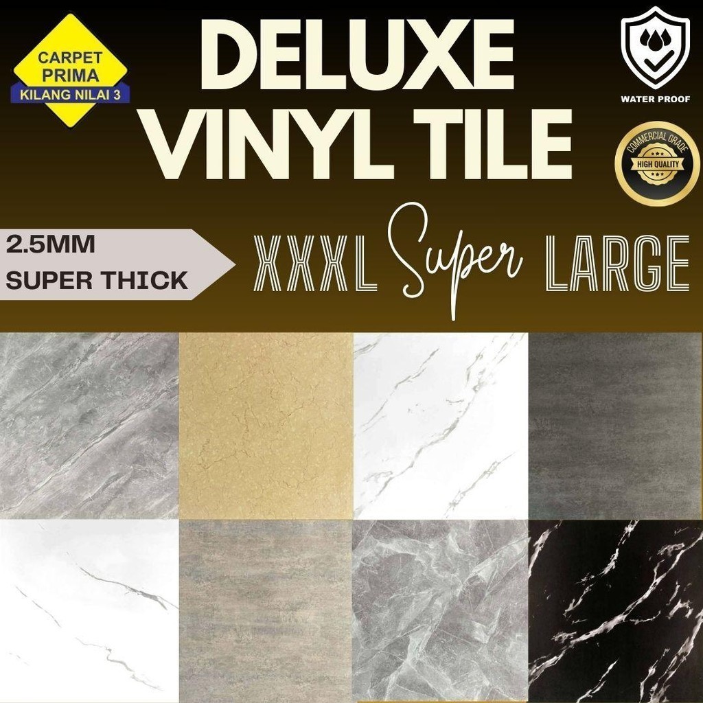 [READY STOCK] 95x95sm Jubin Vinyl Deluxe XXXL Pelekat Lantai PVC ...