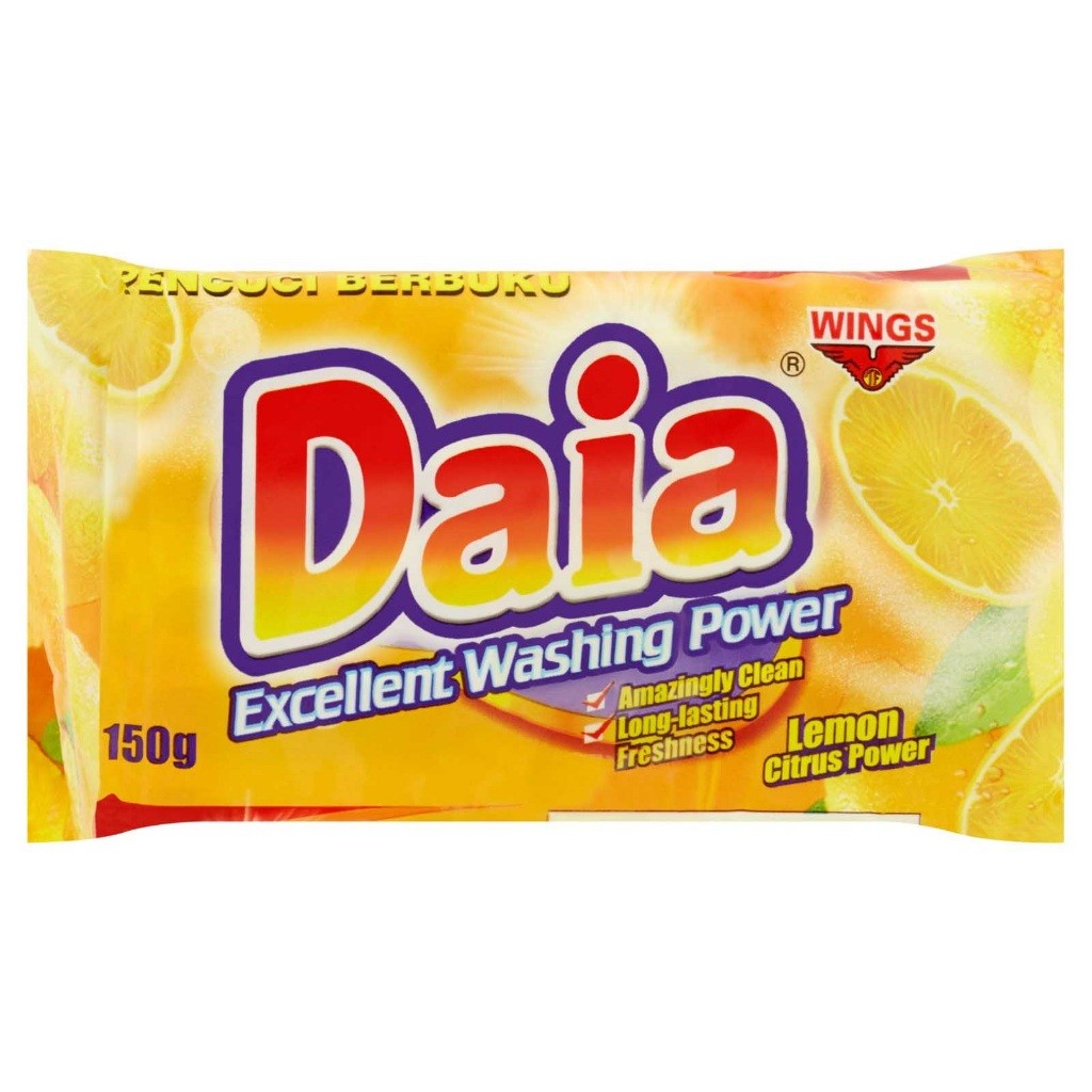 Daia Detergent Bar Lemon Citrus Power (150g x 3's) | Shopee Malaysia