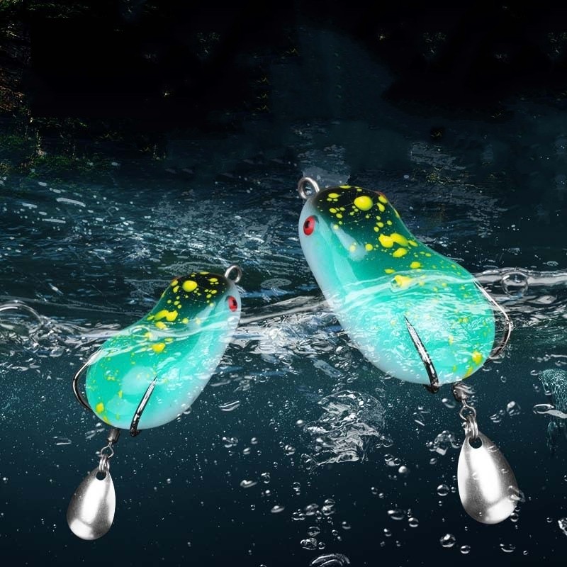 Soft Frog bait 5-12g Float Jump Frog lure soft plastic lure fishing ...