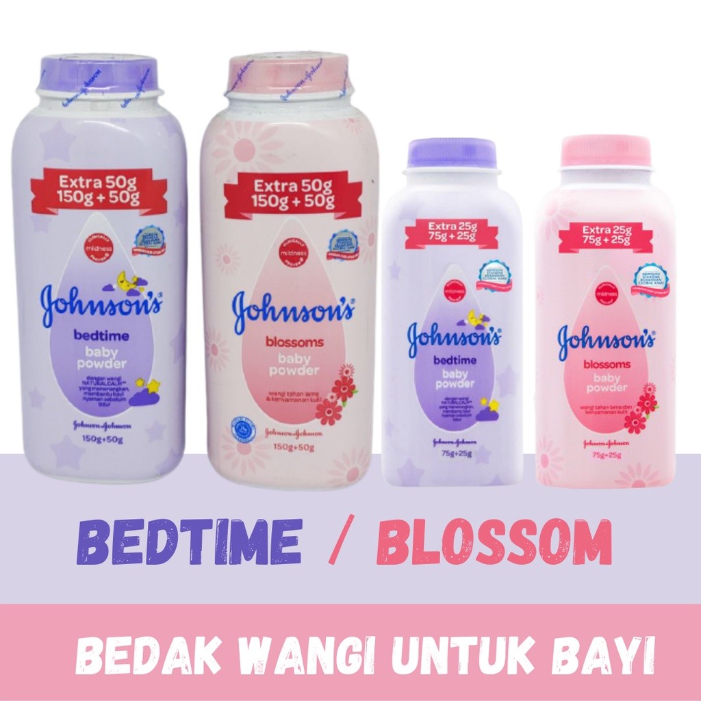 Johnson's Baby Powder Regular / Blossom 75g+25g (100g)/150g+50g(200 ...