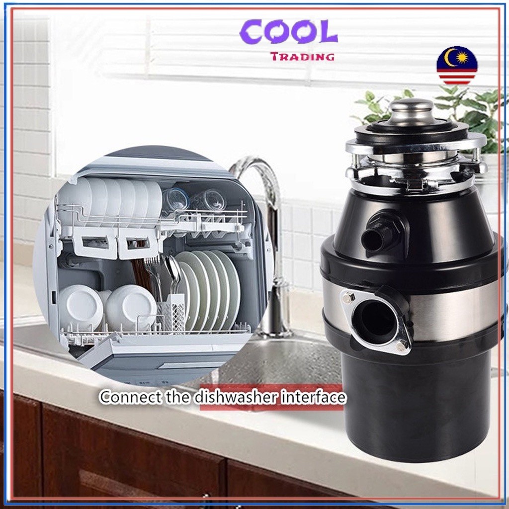 PP 370 / 560W Garbage Disposer Device Kitchen Food Waste Disposal ...