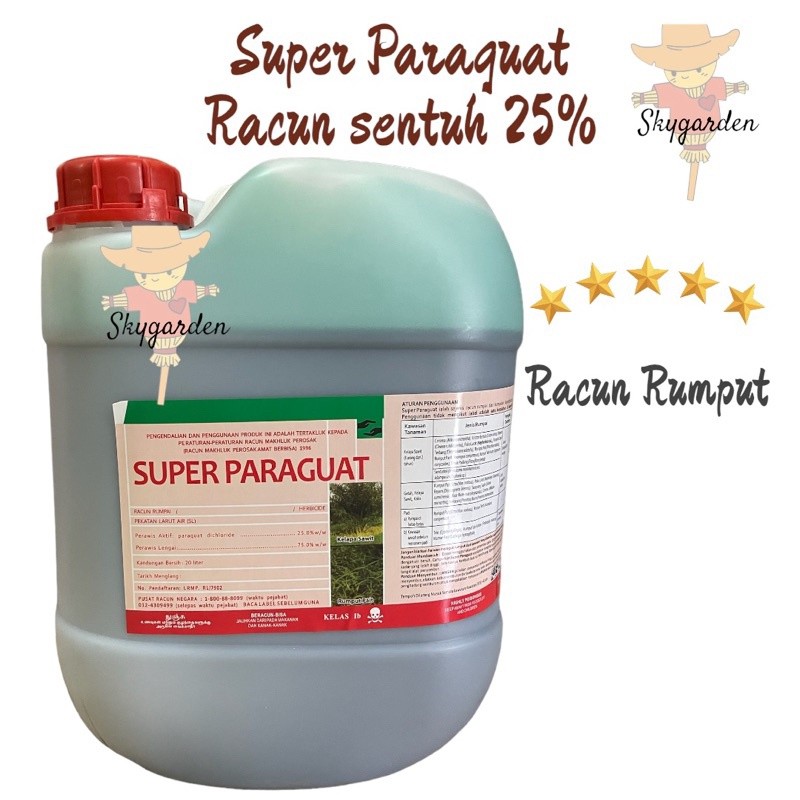 20L Racun Rumput&Lalang/Racun Sentuh 25%|Racun kebun/Rumput sambau ...