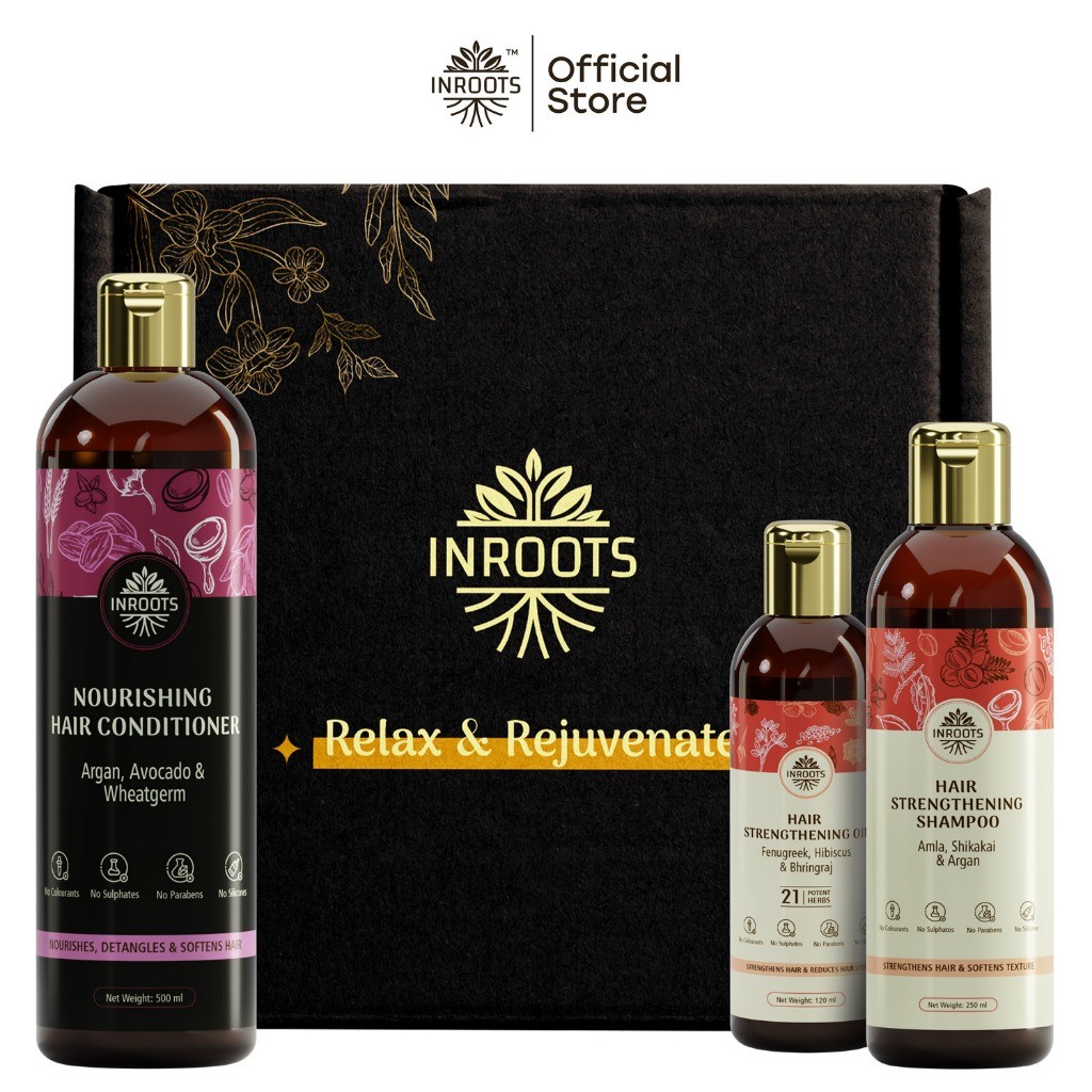 Inroots Hair Growth Combo | 3 Pcs Value Set | Haircare Gift Set ...