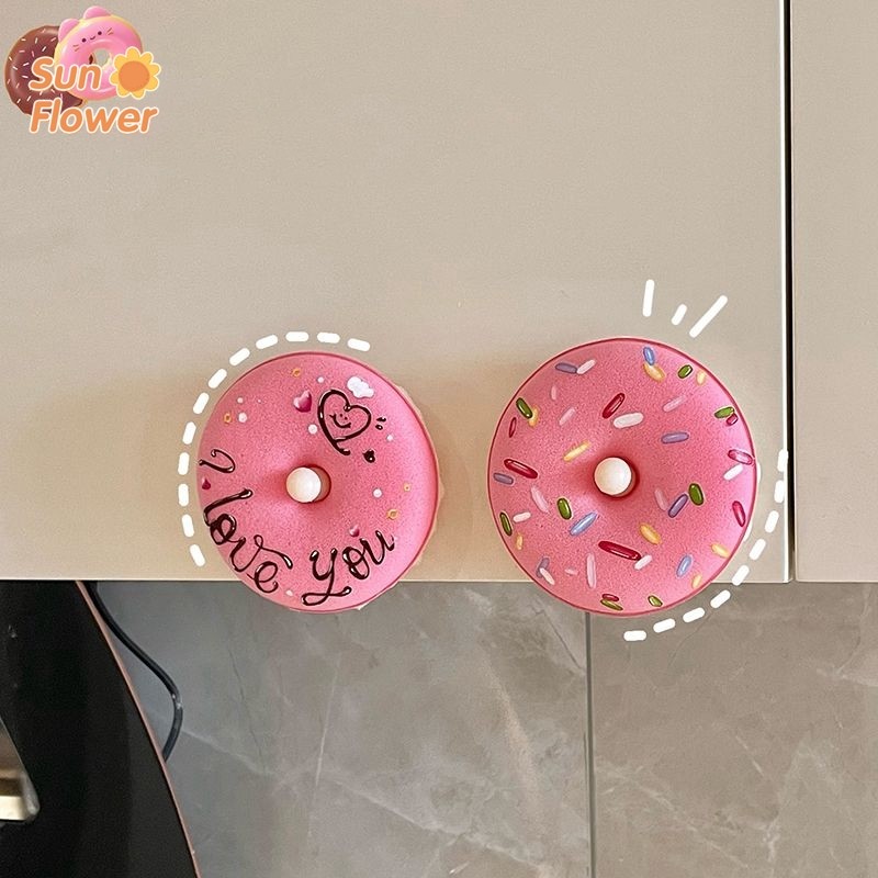 Donut Shape Dish Sponge Dopamine Color Sponge Portable Kitchen Cleaning ...