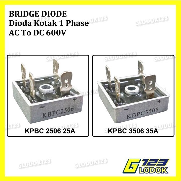Diode Diode Bridge Rectifier KBPC2506 3506 25 35A 600V Taiwan | Shopee ...