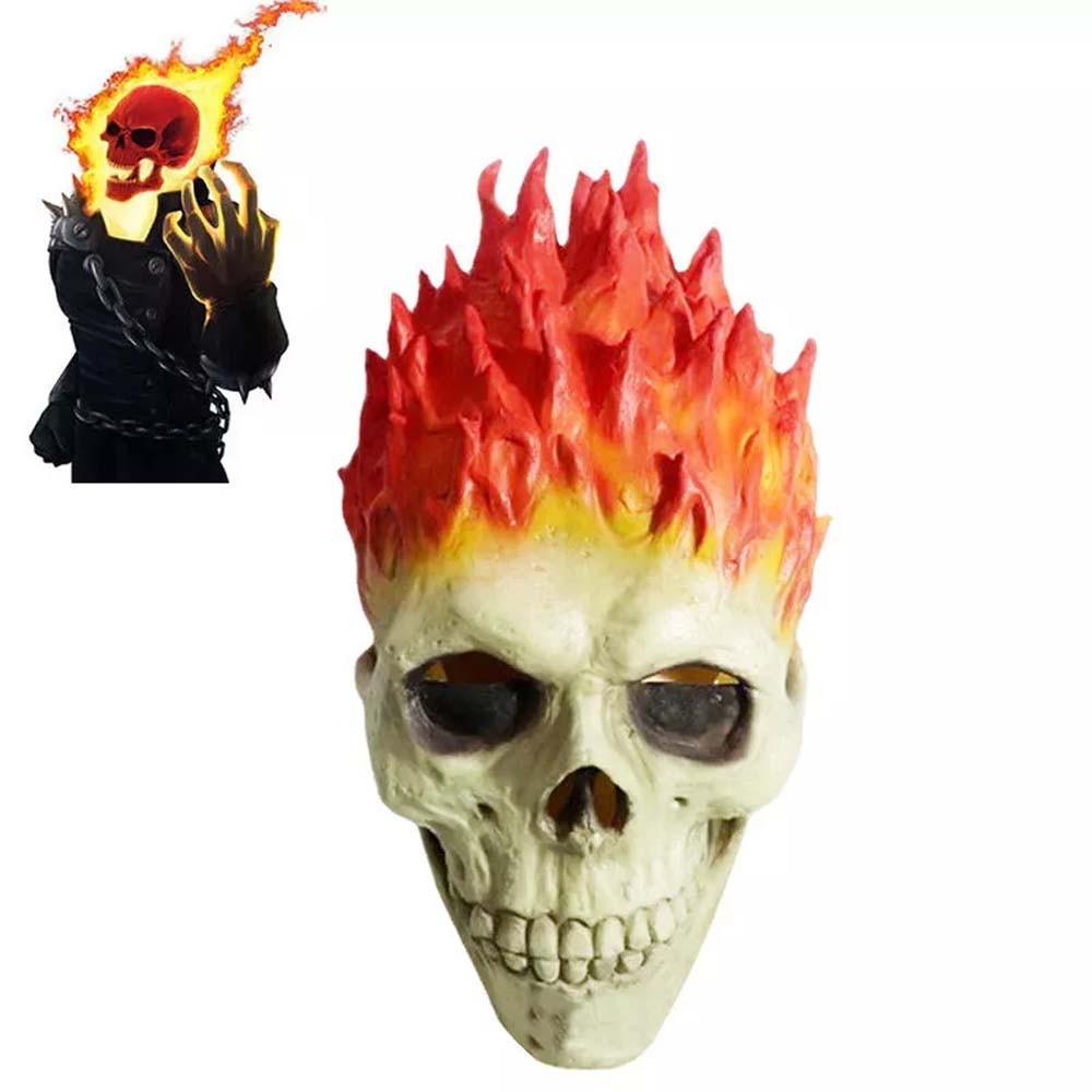 Horror Halloween Ghost Rider Mask For Bar Party Cosplay | Shopee Malaysia