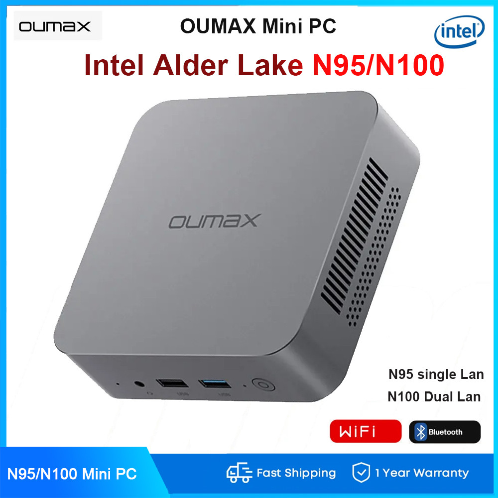 OUMAX MAX Intel N100 MINI PC N95 DDR4 8GB 256GB 16GB 500GB SSD WIFI BT5 ...