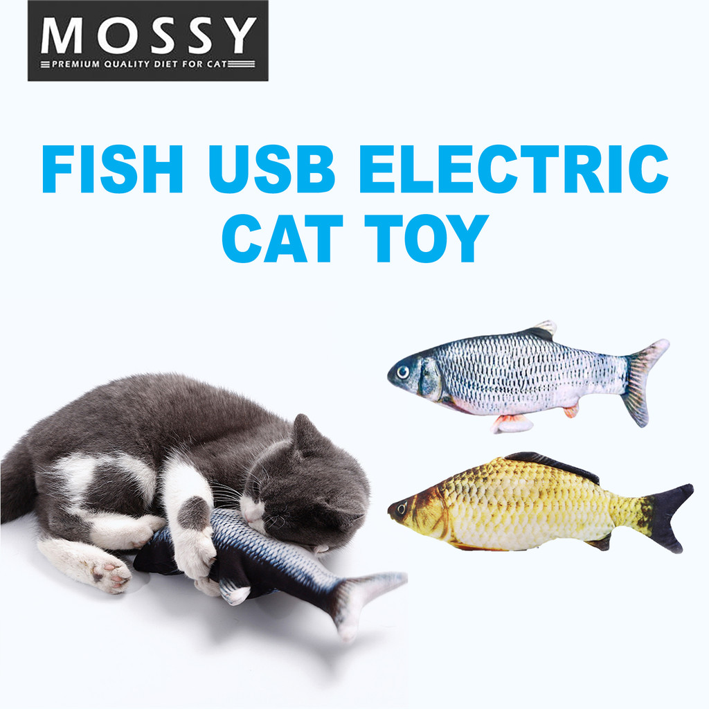 Fish USB Electric Cat Toy Pets Pet Moving Plush Pet Toy Dancing Jumping ...