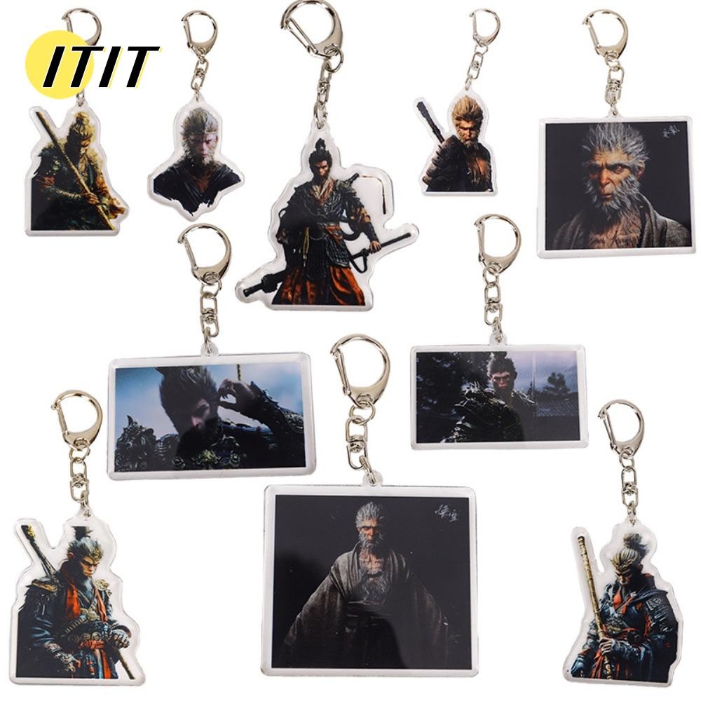 [ITIT] Black Myth Wukong Keychain, Wukong Chinese Action Game Monkey ...
