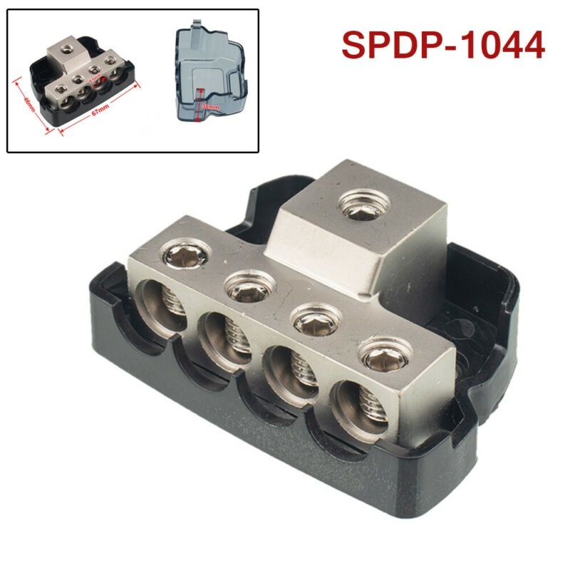 [JTFY] Distribution Block Junction Box Mini Series 1/0 Gauge In To4 ...